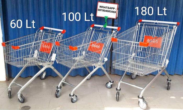 Jual Trolley Belanja - Troli Supermarket 60 liter / 100 liter / 180 ...