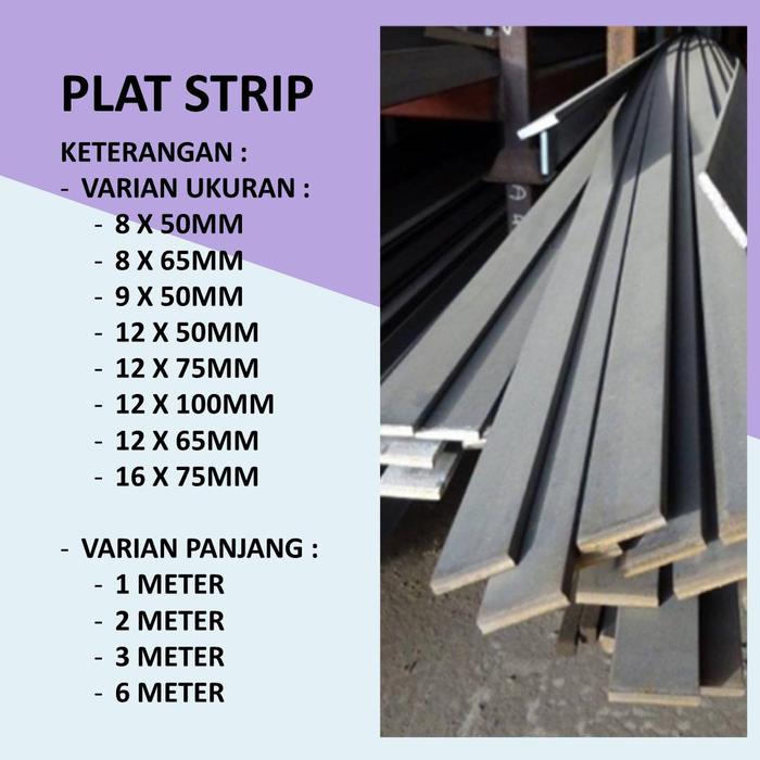 Jual Besi plat strip 8 mm x 50 mm x 1 meter - Kota Tangerang - jsteel ...