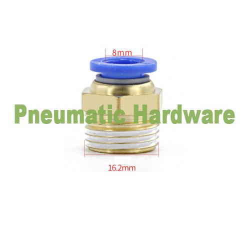 Jual Fitting angin nepel conector angin lurus PC 8 x 3/8 " selang 8mm ...