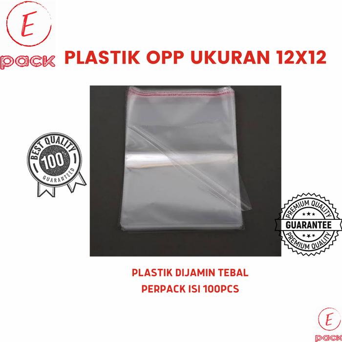 Jual PLASTIK OPP SEAL 12X12 TEBAL 30 MICRON PLASTIK POLOS - Kota ...