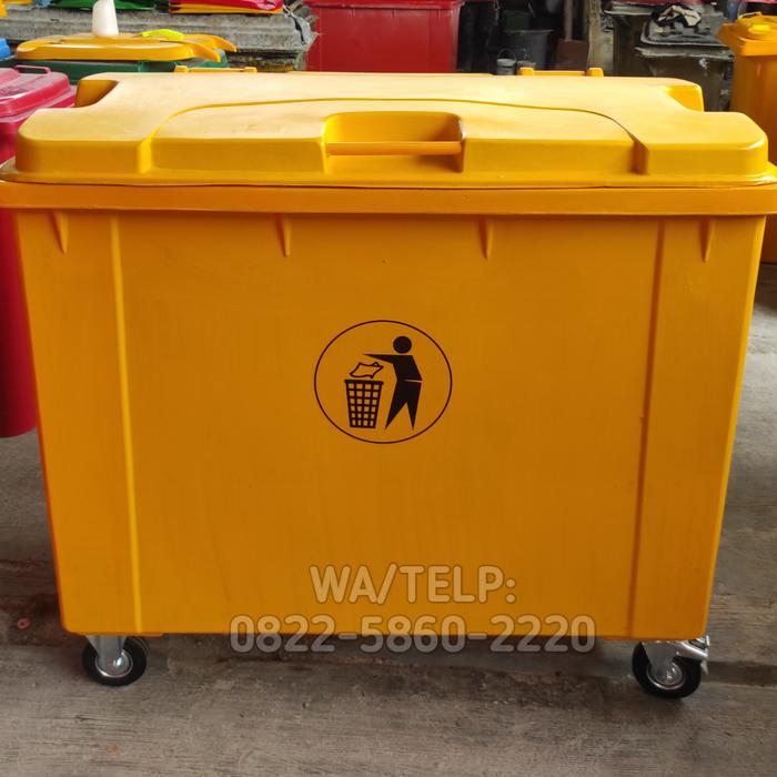Jual Tempat Sampah Besar 660 Ltr Fiberglass Kapasitas Besar 660 Liter ...
