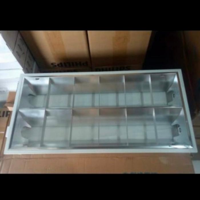 Jual KAP RM PHILIPS TBS318 2X18W 600mm HF M2 KAP RM FULL SET TL LED ...