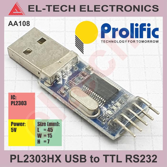 Jual USB to TTL UART RS232 Serial Converter Konverter CH340 FT232 ...