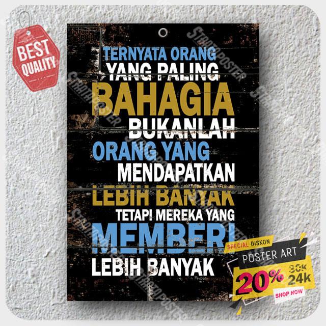 Jual Poster motivasi - Hiasan dinding kata2 - pajangan dinding ...