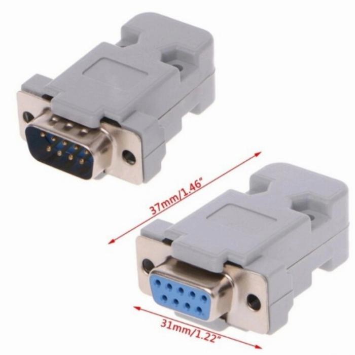 Jual DB9 Male Female 1 set Connectors 9 Pin RS232 Socket RS232 Serial ...