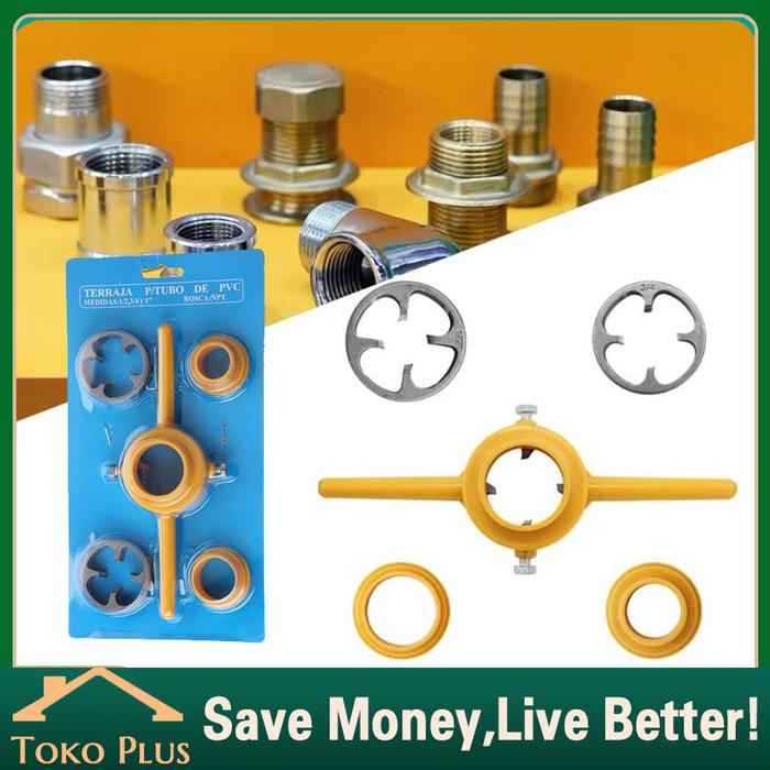 Jual 6 Buah alat senai pipa PVC Pipe Threader thread maker Mata Snai ...