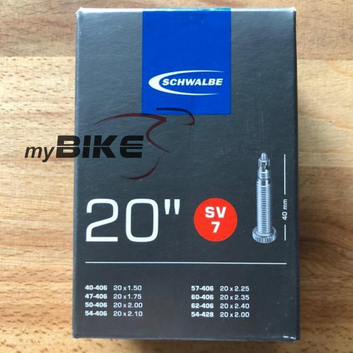 Jual Schwalbe tube 20 inch 20 x 1.50 - 2.40 SV7 ban dalam presta 40mm - Kota Bitung - myBIKE ...