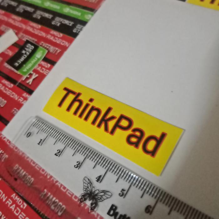 Jual Lenovo thinkpad all series stiker laptop komputer - yellow black ...