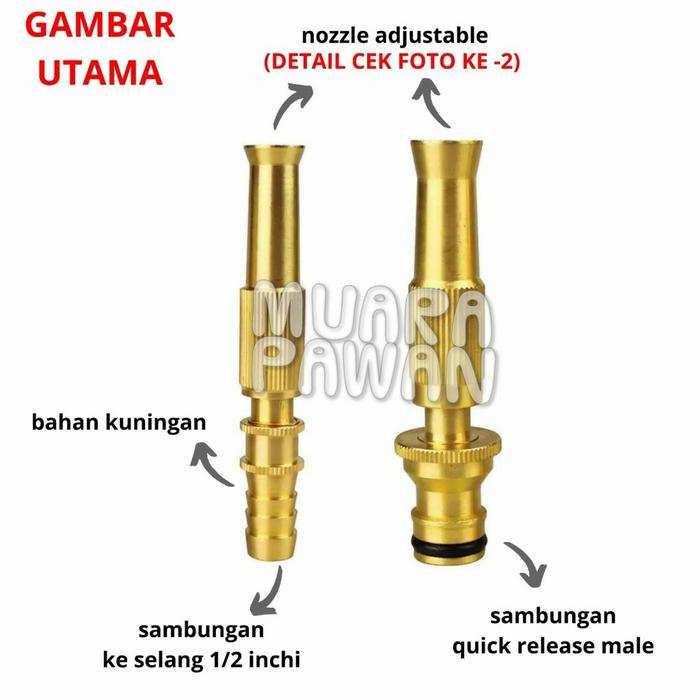 Jual Nozzle nosel sprayer semprotan tanaman taman irigasi kuningan ...