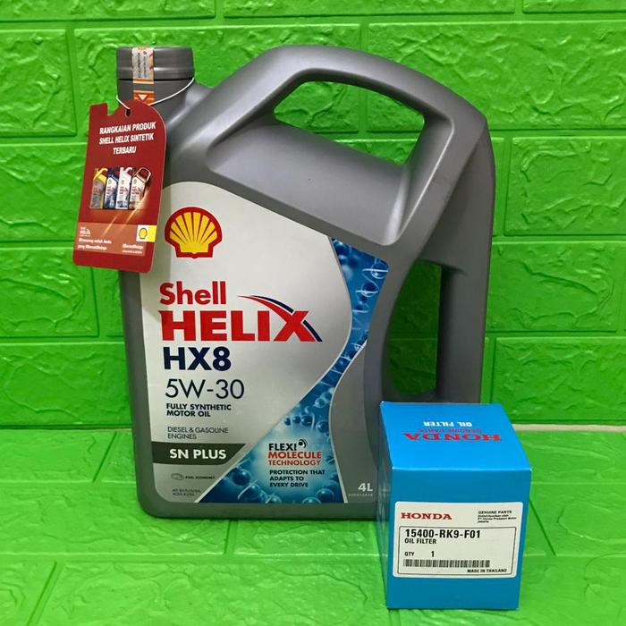 Jual Oli mesin Shell HX8 5W-30 4liter paket Mobilio brio hrv brv jazz ...