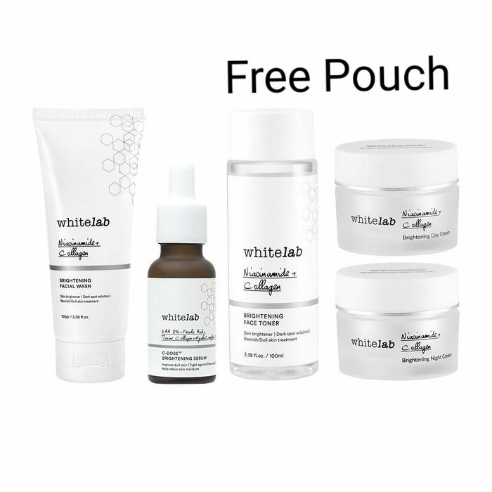 Promo Whitelab Paket Wajah + C Dose Brightening Serum (Vit C ) - Kab ...