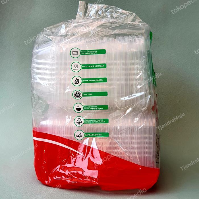 Jual Kotak Makanan/plastik Mika Makanan/foodpack/food Pack M-medium ...