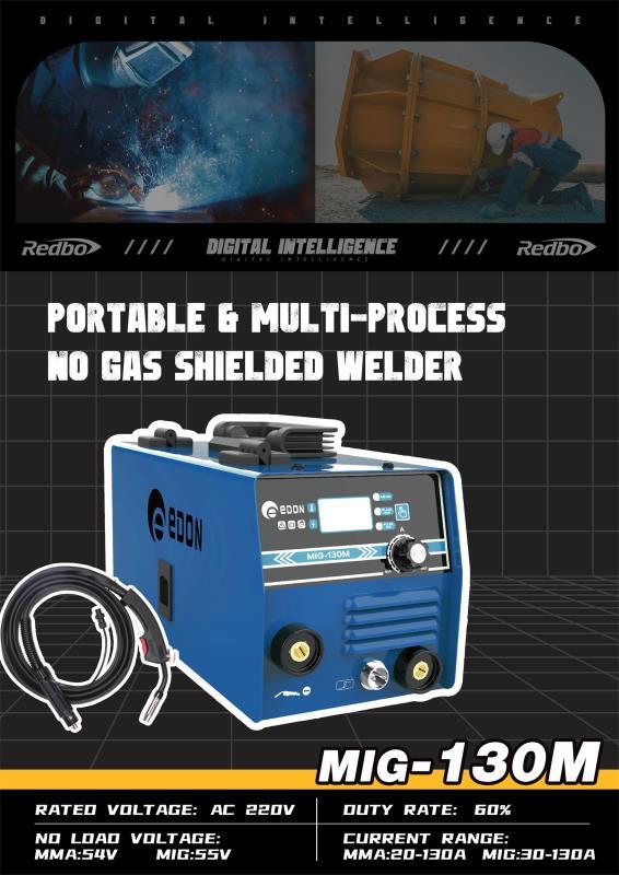 Promo EDON mesin Las mig-130M Free wire Flux Core Tanpa Gas Co2 welder Cicil 0% 3x - Kota ...