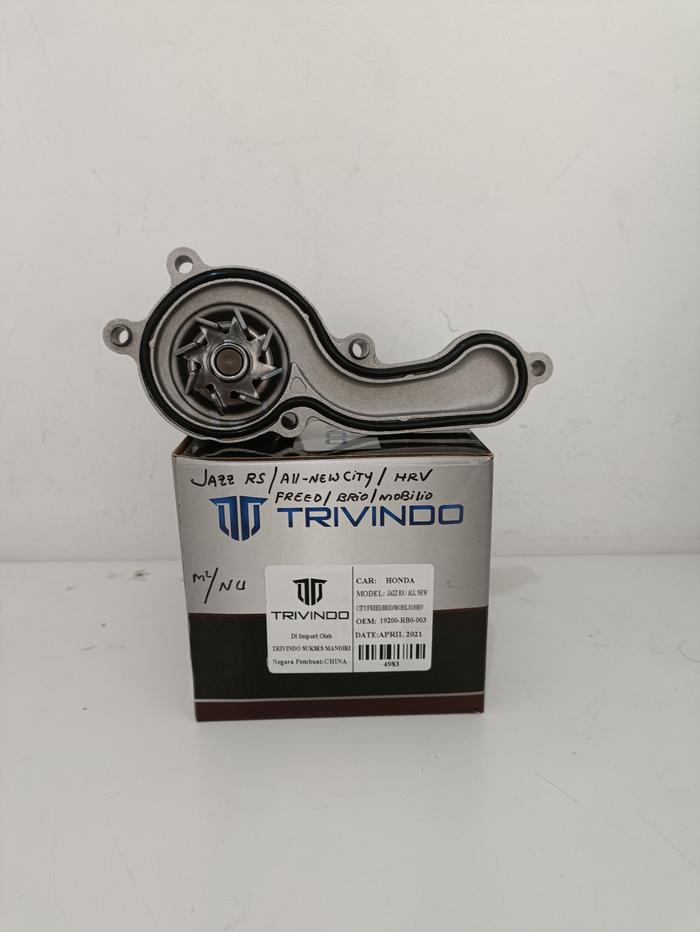 Jual Water pump pompa air Honda HRV FREED BRIO 19200-RB0-003 Trivindo ...