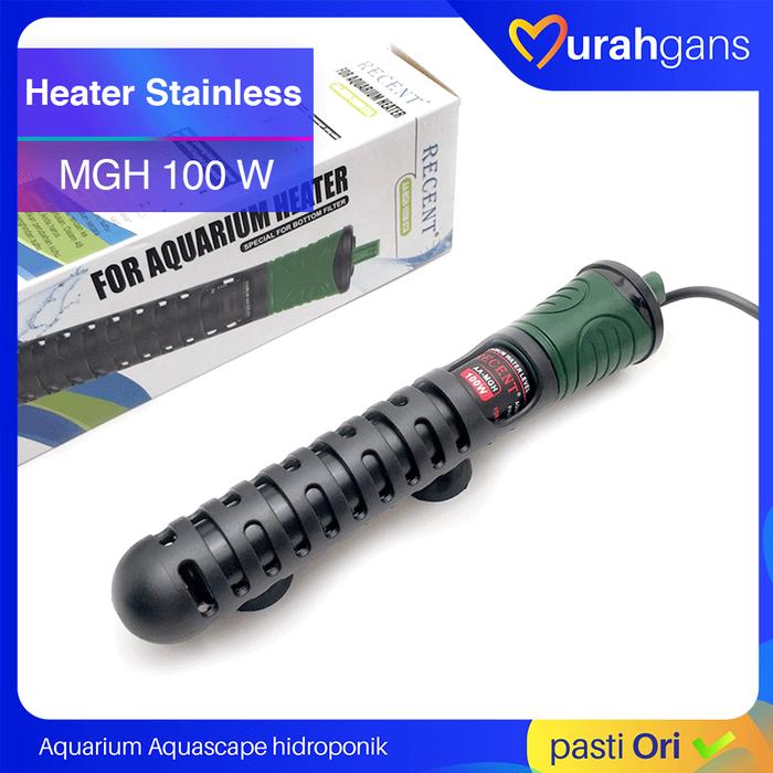 Promo Heater Aquarium Recent Mgh 100 Watt Stainless 200 Watt 300 Watt Ready - 100 Watt Diskon 15 ...