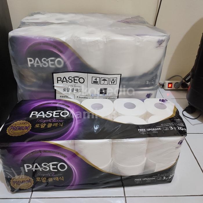 Jual Paseo Royal Classic Tissue Toilet Roll Core Emboss 20 Rolls 275 ...