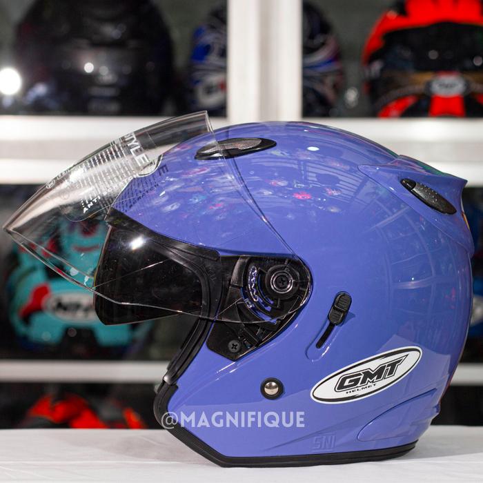 Jual Helm Half Face GMT Original Double Visor Helem Motor SNI Murah ...