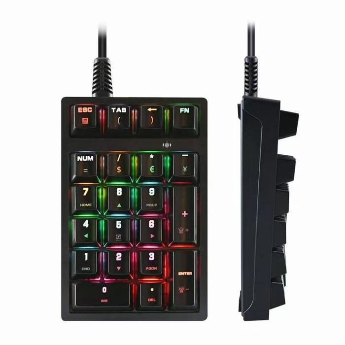 Jual Keyboard Numeric Mechanical Backlight Rgb Usb Mechanic Keypad ...