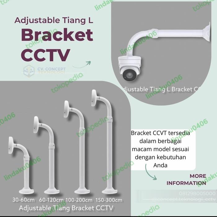 Jual Tiang Bracket CCTV L adjustable 150cm - 300cm - Kota Surabaya ...
