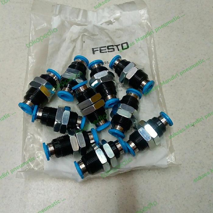 Jual Festo push-in QSS-6 bulkhead connector - Jakarta Barat - sukses Mandiri pneumatic ...