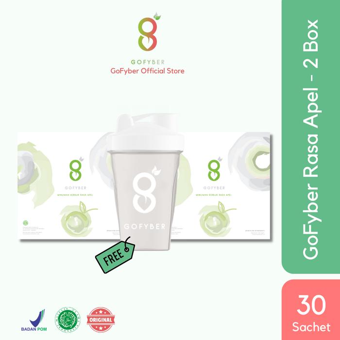 Promo GoFyber Fiber Drink Rasa Apel - 2 Box (Diet & Detox) Cicil 0% 3x ...
