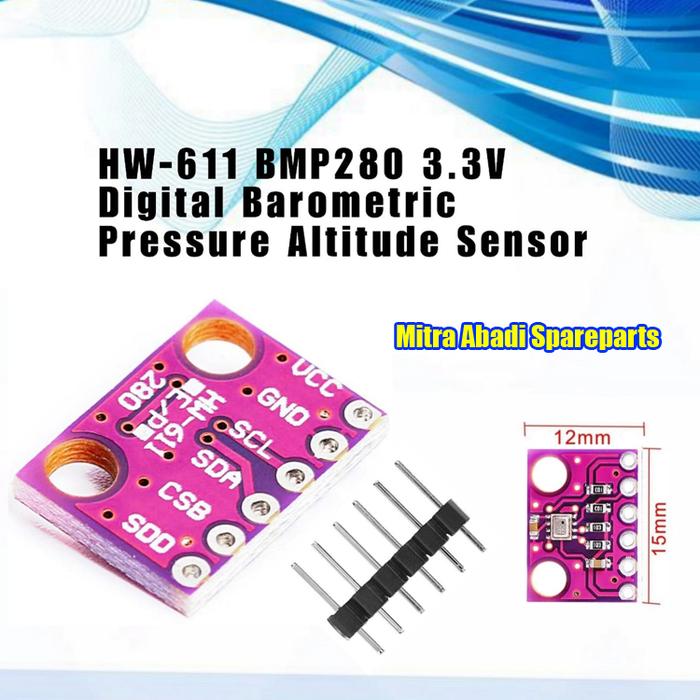 Jual HW-611 BMP280 3.3V Digital Barometric Pressure Altitude Sensor ...