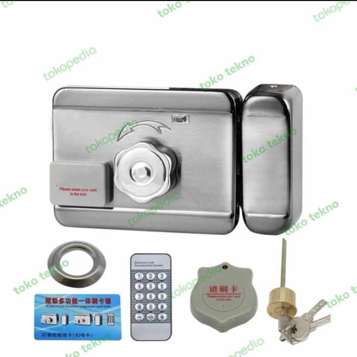 Jual Electric Rim Lock Single Cylinder ID | Smart Lock Rim Single Rfid ...