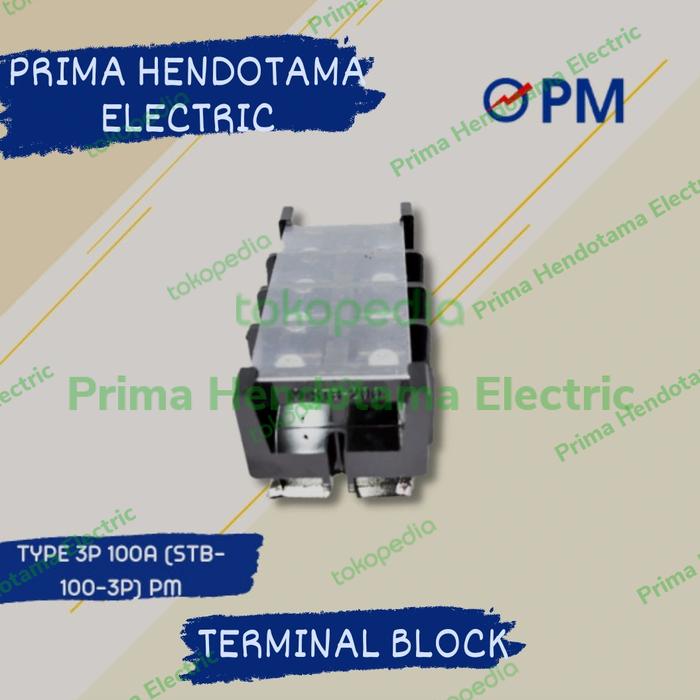 Jual Terminal STB 100A 3P (STB-100-3P) PM | Terminal Block PM 100A/3P ...