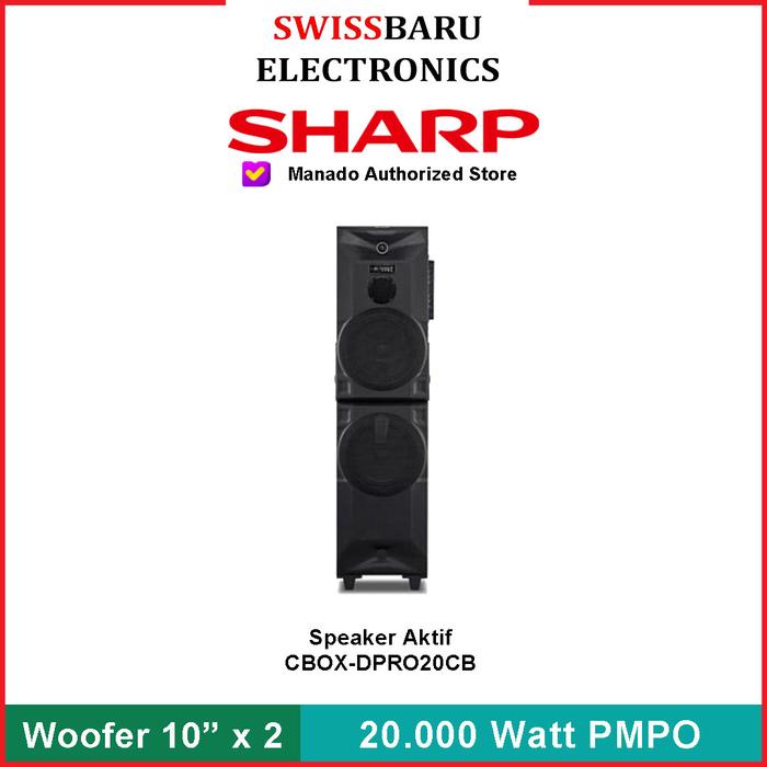 Jual MANADO Sharp Active Speaker Pro Series CBOX DPRO20CB Digital ...