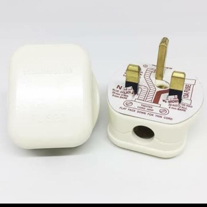 Jual STEKER TIGA KAKI STOP KONTAK AC WEJ 9111W WEJ9111W PANASONIC ...