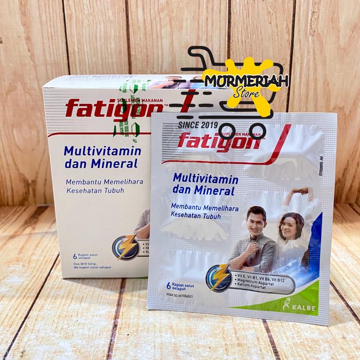 Jual FATIGON Putih PERSTRIP 6 kaplet-Multivitamin & Mineral B1 B6 B12 ...