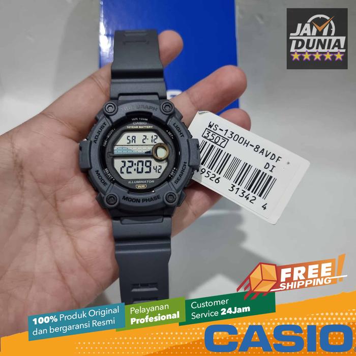 Jual CASIO ORIGINAL WS-1300H-8A WS 1300H 8A 1300 H WS1300 PRIA NG - Kota Tangerang Selatan ...