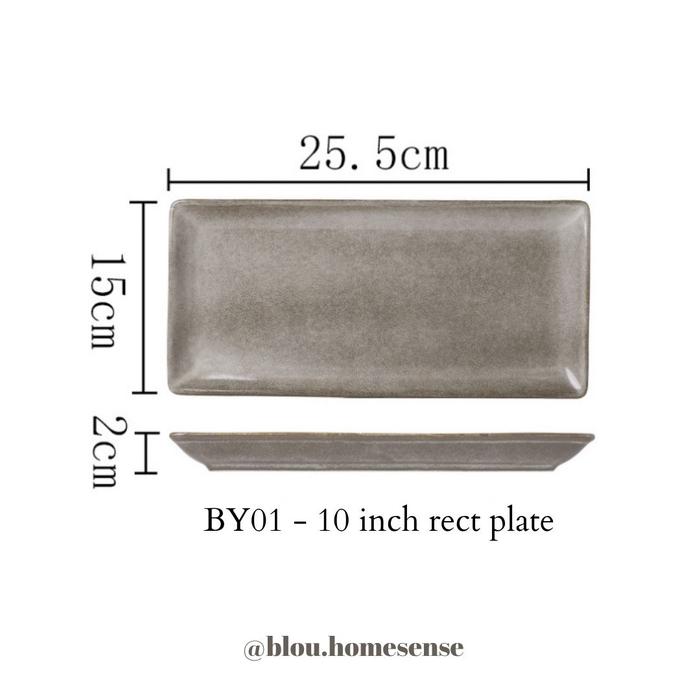 Jual Piring Mangkok Keramik Aesthetic Hotel Modern Mewah Vintage Stone ...