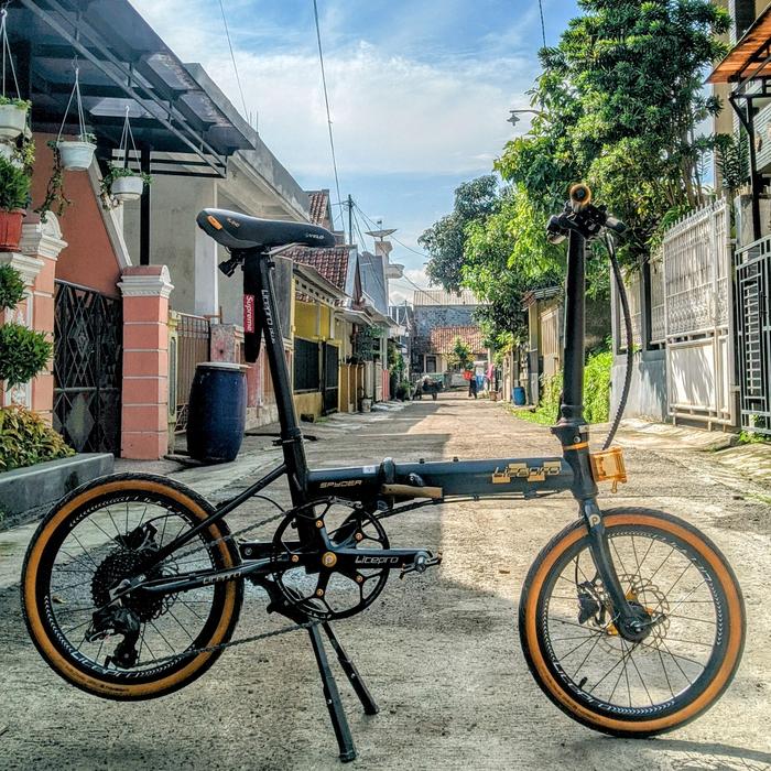 Jual Hanya Frame + Fork Litepro Spyder repaint black doff uk 16 in 349 ...