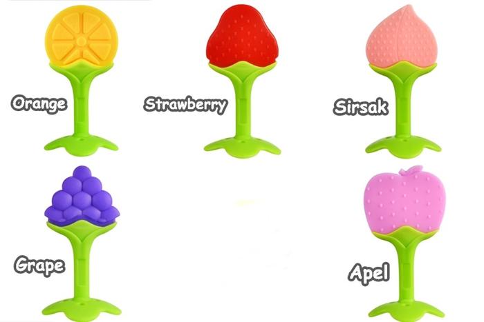 Jual Teether Bayi Buah / Mainan Gigitan Bayi / Mainan Rattle Genggam ...