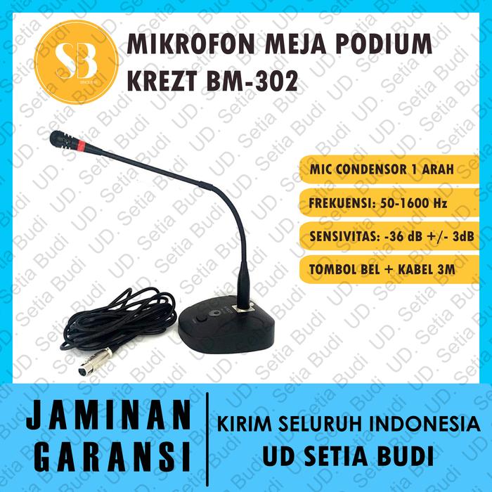 Jual Mic Meja Podium Chime Microphone Krezt BM 302 / Krezt BM302 - Kota ...