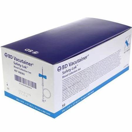 BD Vacutainer Safety-Lok Infusion Sets, 23G X 3/4 Needle,