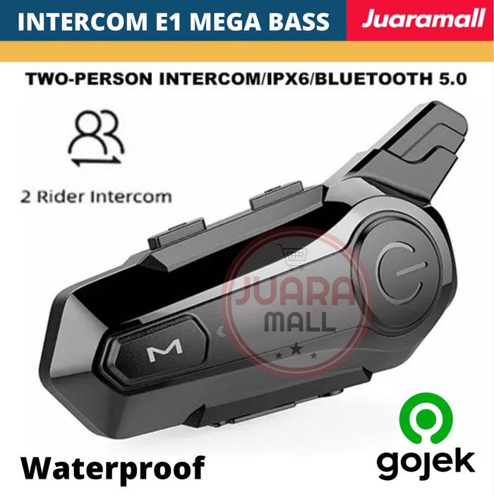 Jual INTERCOM E1 BLUETOOTH HEADSET INTERCOM HELM E1 NO MAXTO IT E1 ...
