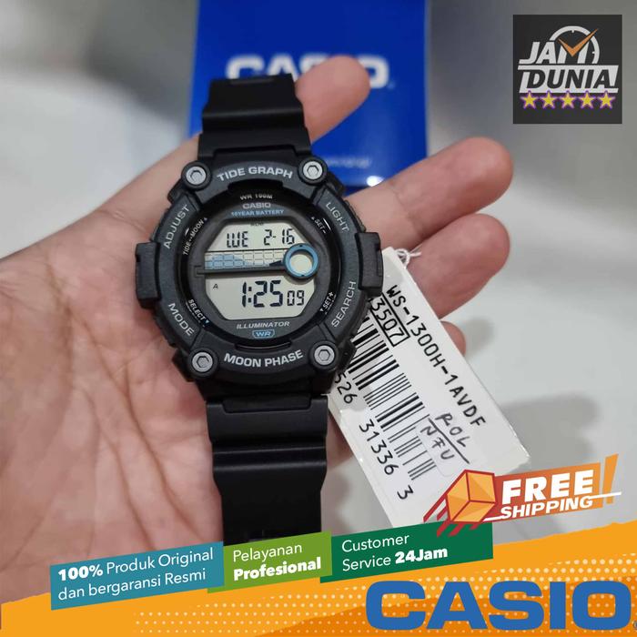 Jual CASIO ORIGINAL WS-1300H-1A WS 1300H 1A 1300 H WS1300 PRIA NG - Kota Tangerang Selatan ...