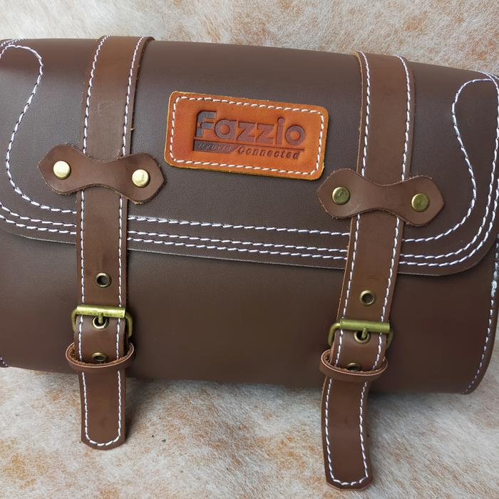 Jual tas top box bag side bag yamaha fazzio - coklat tua, M - Kab ...