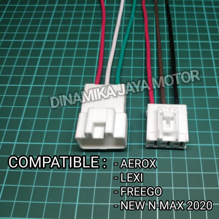 Jual SOCKET SOKET KABEL SPULL SPUL SET 3 PIN AEROX LEXI FREEGO NEW ...