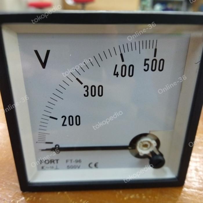 Jual Voltmeter analog 0-500V uk 96x96 FT-96V Fort - Jakarta Pusat ...