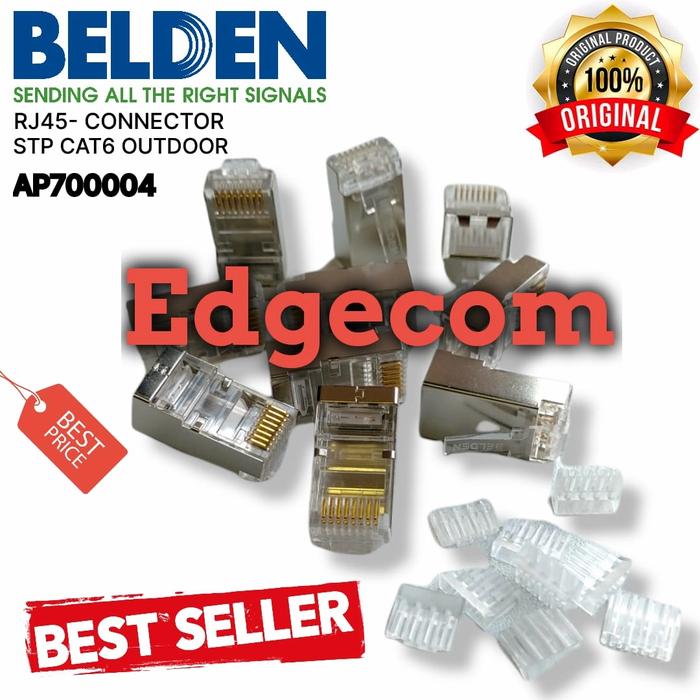 Jual Konektor RJ45 Cat6 STP Outdoor Besi AP70004 BELDEN ORIGINAL PERPCS ...
