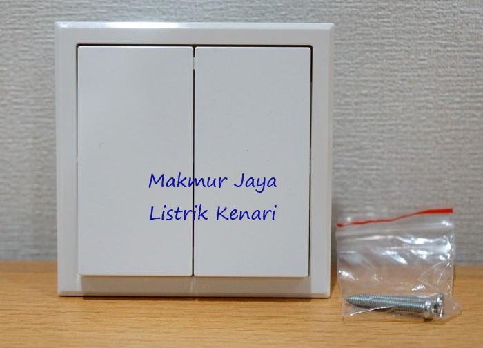 Jual Simon Saklar Sakelar Double Dobel 2 gang 1 arah E3 IB Inbow ...