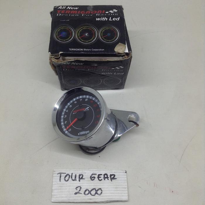 Jual RPM TACHOMETER JARUM HITAM LED INDIKATOR ANALOG UNIVERSAL MOTOR ...