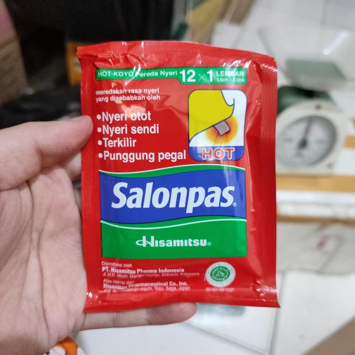 Jual Salonpas Biru Merah Hot Koyo Pereda Nyeri 1 sachet isi 1x12 lembar ...