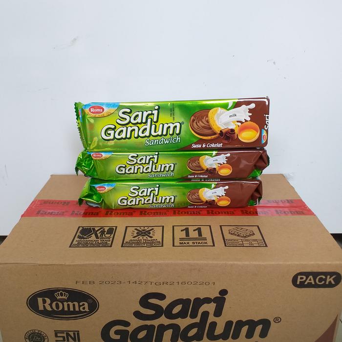 Jual Biskuit Roma Sari Gandum Coklat 115 gr 1 Dus - Via GOJEK/GRAB ...