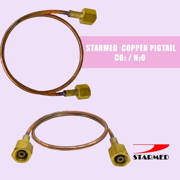 Jual STARMED Pigtail Tembaga Tabung N2O CO2 - Pipa Transfer - Jakarta ...