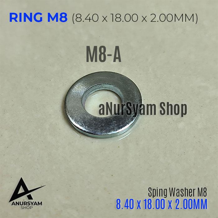 Jual Ring M8 Tebal 2mm Conical Spring Washers M8 Din 6796 - M8-A - Kota ...