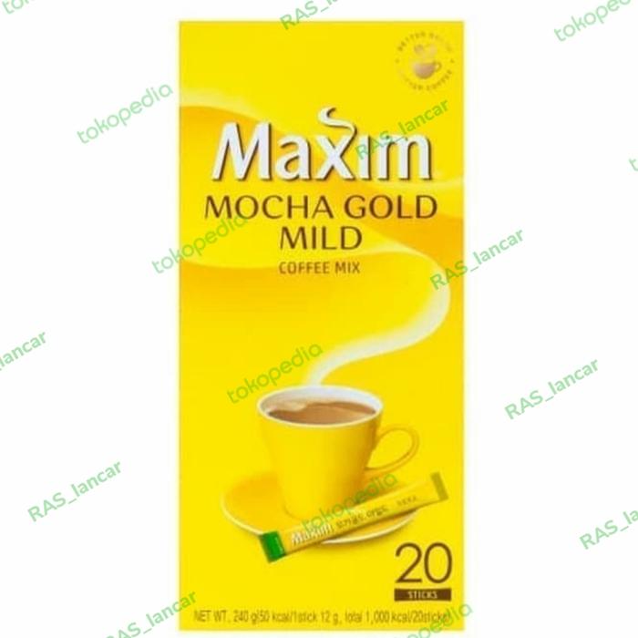 Jual maxim coffee korea mocha gold isi 20 stick - 240gr - Kab. Bogor ...